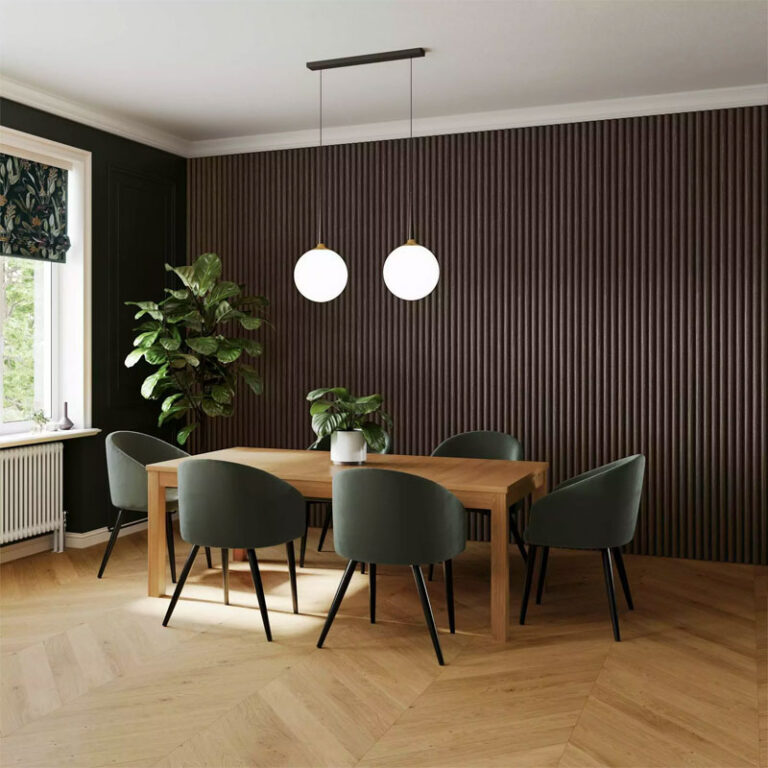 Trepanel Design® 600*2400 Walnut Brown Curve Acoustic Wood Wall Panels ...